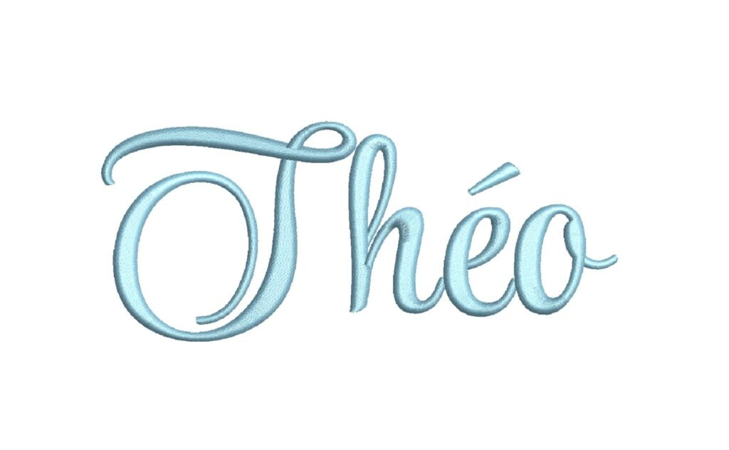 Matriz de Bordado - Kit Nome Théo - Matrizes Lindas