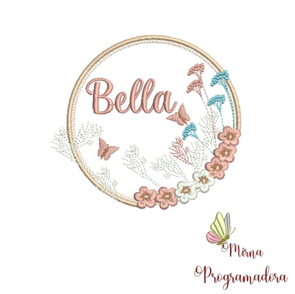 Matriz de bordado - Bella - Matrizes Lindas