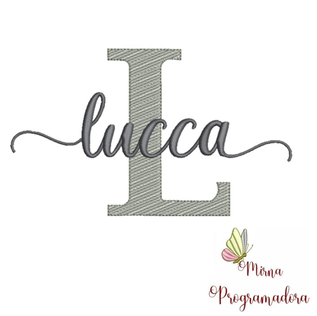 Matriz de Bordado - Lucca - Matrizes Lindas