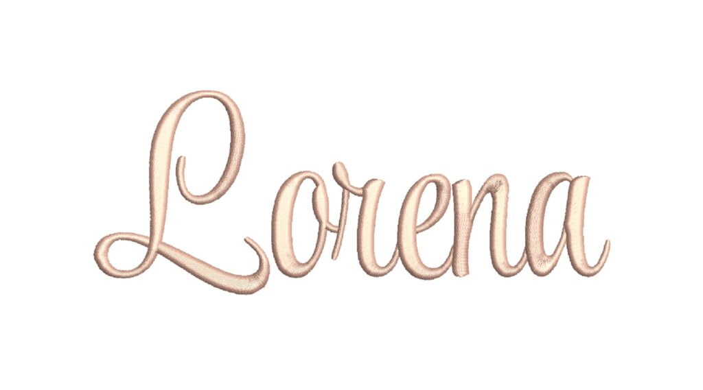 Matriz de Bordado - Kit Nome Lorena - Matrizes Lindas