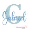 Matriz de Bordado - Nome Gabriel 04 - Matrizes Lindas