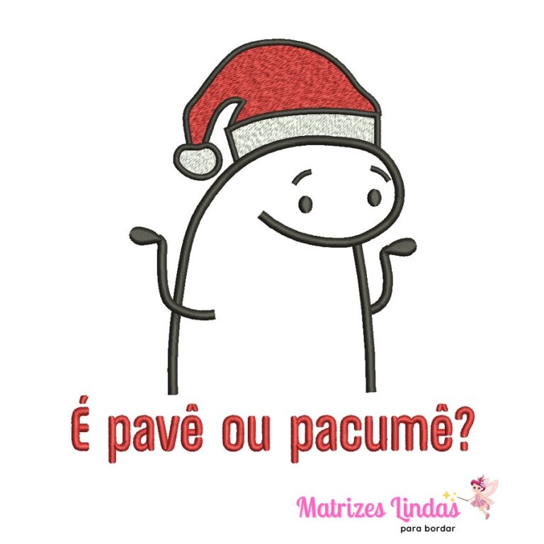 Matriz de Bordado - Meme Resolvendo as Coisas com Calma - Matrizes Lindas