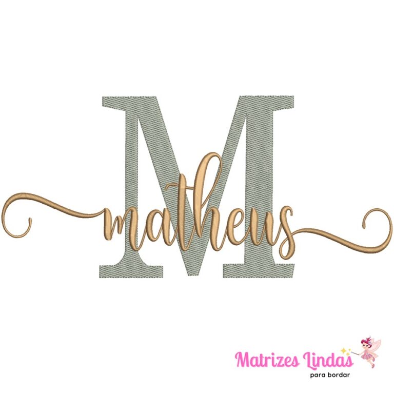 Matriz de Bordado - Nome Matheus - Matrizes Lindas