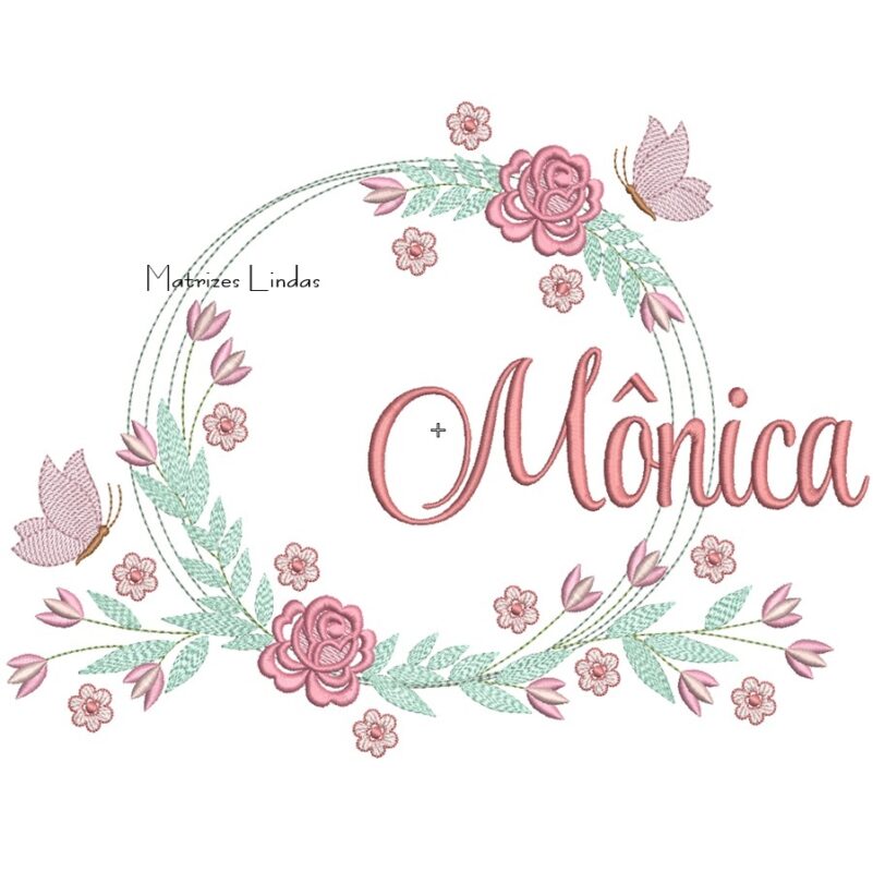 Matriz de Bordado - Nome Mônica - Matrizes Lindas